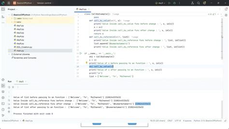 Call By Value And Call By Reference Python Callbyvalue Callbyreference Pythonprogramming