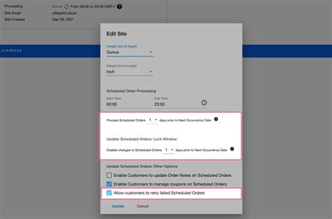 How Customers Retry Processing Failed Scheduled Orders
