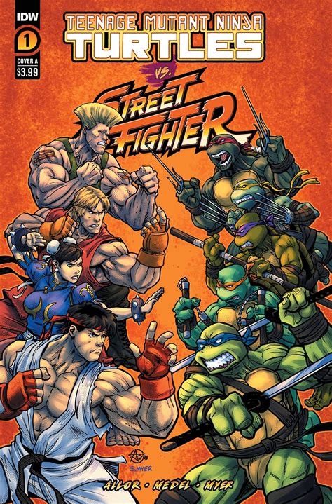 Tmnt Vs Street Fighter 1 Ariel Medel Cover A Legacy Comics And Cards Trading Card Games
