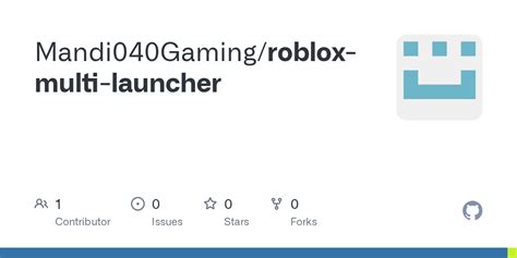 Github Mandi040gamingroblox Multi Launcher · Github