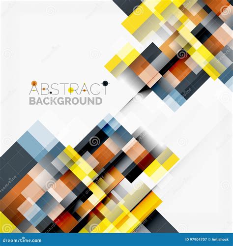 Abstract Blocks Template Design Background Stock Vector Illustration Of Advertise Backdrop