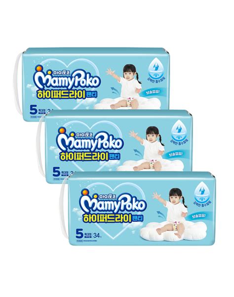 마미포코 하이퍼드라이 팬티형 기저귀 5단계 특대형 102p 여아