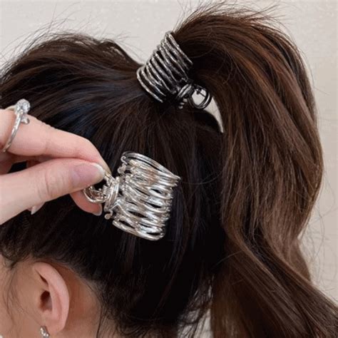 당일 발송 11 2 Color 포니테일 헤어 집게 핀 머리 고정 데일리 볼드 빈티지 키치 스타일 에이블리