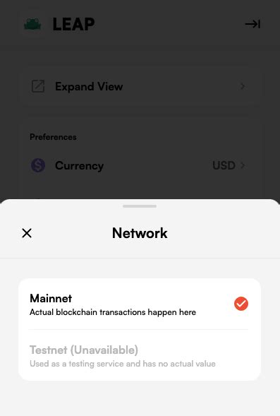 Qa Improvement Testnet Evmos Leap Option Should Not Be Shown On