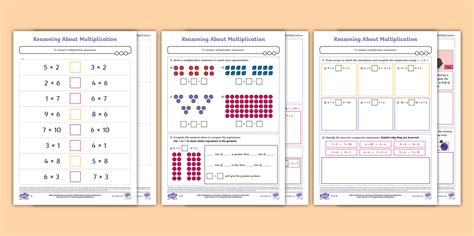 👉 Reasoning About Multiplication Differentiated Worksheets