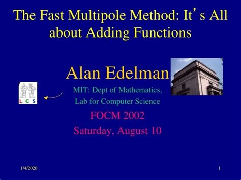 Ppt Efficient Multipole Methods In Matrix Computation Powerpoint Presentation Id9521096