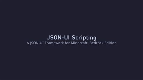 Github Asakiyuki Asajs Asajs Is A Json Ui Framework For Minecraft