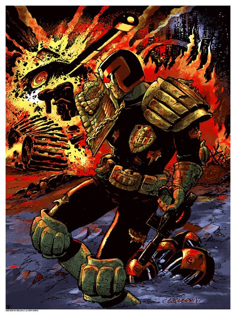 Inside The Rock Poster Frame Blog Carlos Ezquerra Dredd Print Release