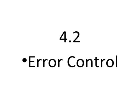 Error Control Parity Check Check Sum Vrc Ppt