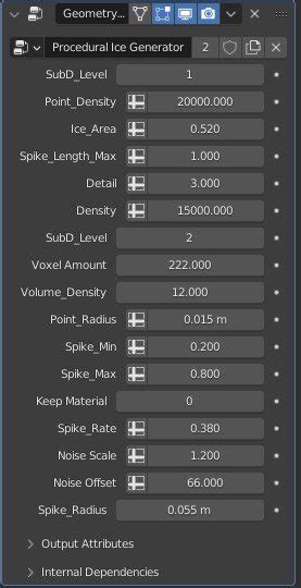 Procedural Ice Generator Blender