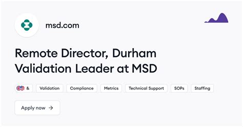 Himalayas On Linkedin Remote Director Durham Validation Leader Job At Msd