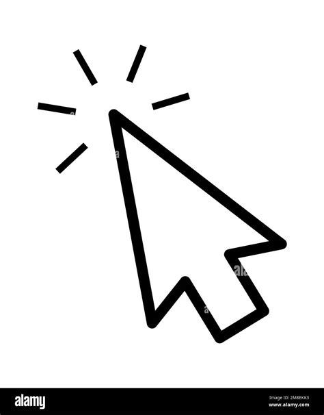 Click Cursor Set Computer Pointer Hand And Arrow Icon Press Pick