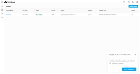 Mysql互換のnewsqlデータベースである「tidb」のフルマネージドなクラウド版「tidb Cloud」を試してみた Developersio