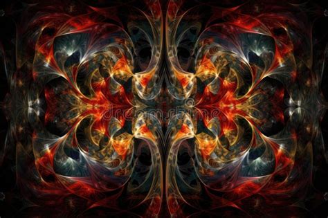 Rotationally Symmetrical Abstract Art Piece Stock Illustration Illustration Of Symmetry