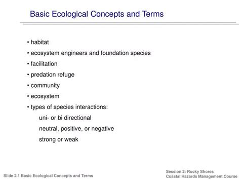 PPT Basic Ecological Concepts And Terms PowerPoint Presentation Free Download ID 4765771