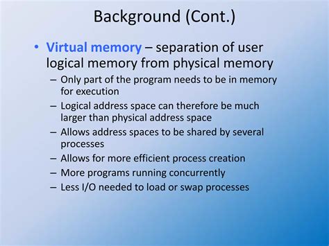 Operating System 36 Virtual Memory Ppt Free Download