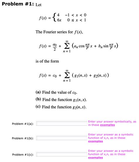 Solved Problem 1 Let Problem 1 A Problem 1 B Problem Chegg Com