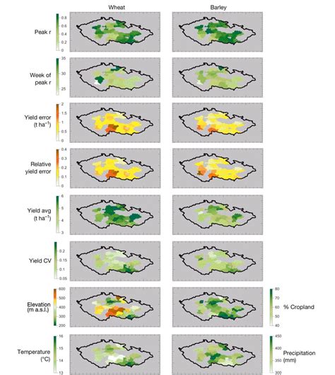Maps Of Properties Describing Esi−yield Anomaly Correlation Strength Maps Of Properties Describing Esi−yield Anomaly Correlation Strength