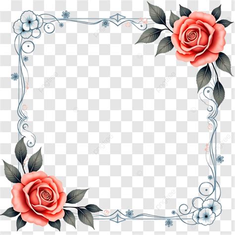 인쇄용 수채화 꽃 테두리 꽃 테두리 꽃무늬 꽃 테두리 클립 아트 Png 일러스트 및 이미지 에 대한 무료 다운로드 Pngtree