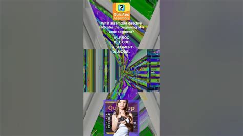 Assembly What Assembler Directive Indicates The Beginning Of A Code Segment Youtube