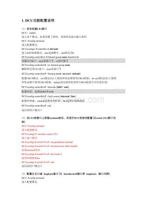 DCU功能配置说明 docx 蚂蚁文库