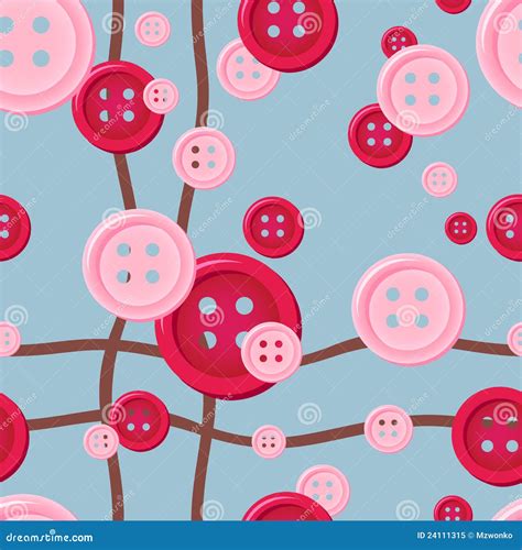 Button Pattern Stock Vector Illustration Of Craft Thread 24111315