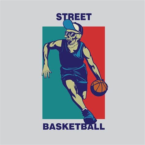 농구 벡터 일러스트 레이 션 프리미엄 벡터