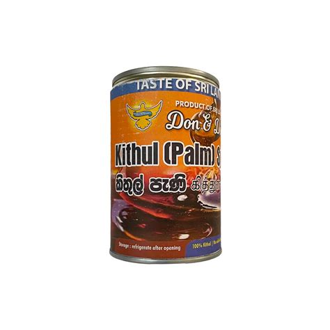 Kithul Syrup Canned 420ml කිතුල් පැණි ටින් Taste Of Sri Lanka