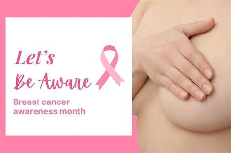 Premium Photo A Beautiful Thematic Card For Breast Cancer Month