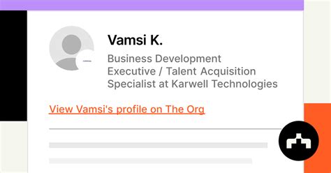 vamsi k business development executive talent acquisition