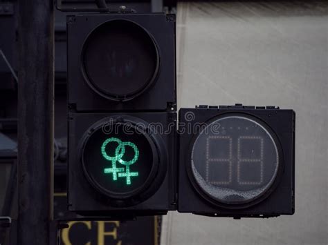 Special Sex Gender Related Traffic Light Editorial Stock Image Image