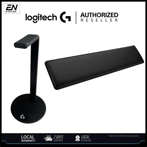 [ Bundle Promotion ] Logitech Headset Stand And Full Size Keyboard Palm