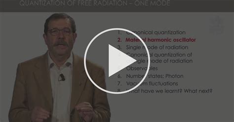 Material Harmonic Oscillator Quantization Of Light One Mode Coursera