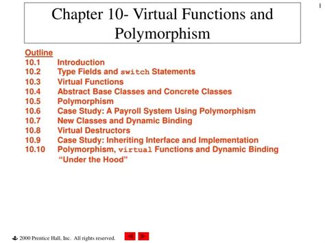 Ppt Virtual Functions And Polymorphism In C Programming Powerpoint