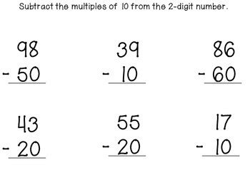 Subtracting Multiples Of By Denise Clinkingbeard TpT