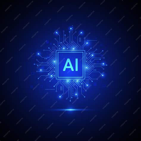 Premium Vector Artificial Intelligence Circuit Line Style Machine