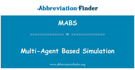 Mabs Significa Simulación Basada En Multi Agent Multi Agent Based