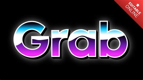 Grab Text Effect Generator