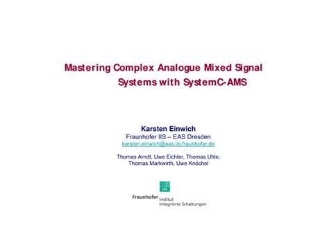 Ppt Mastering Complex Complex Analogue Analogue Mixed Signal Mixed