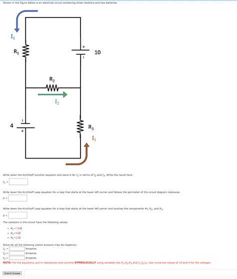 Solved Shown In The Figure Below Is An Electrical Circuit Chegg