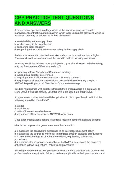 Cpp Practice Test Questions And Answers Cppb Stuvia Us