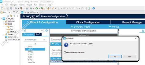 getting started with stm32 blue pill using stm32cubeide blinking led