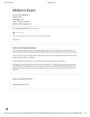 Midterm Exam Pdf PM Midterm Exam Midterm Exam Course Code MBA Autumn