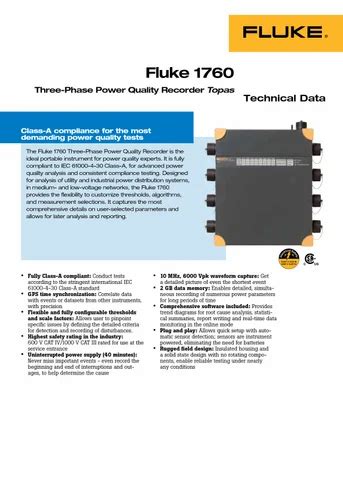 Fluke 1760 Three Phase Energy Logger At ₹ 299880 Piece Fluke In Secunderabad Id 2853441866591