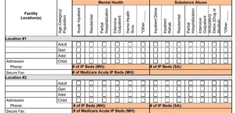 Facility Cred Form Fill Out Printable PDF Forms Online