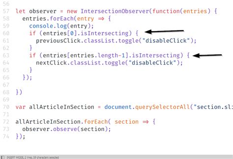intersection observer first and last elements javascript sitepoint