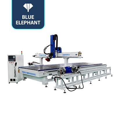 Rotary Axis CNC Router Machine Blue Elephant CNC