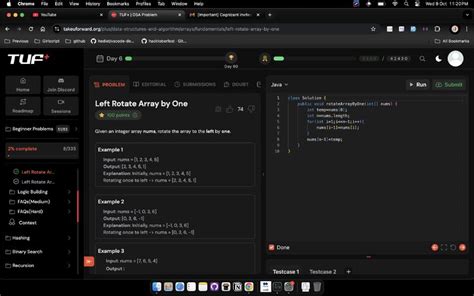 Karthik Rajan M R On Linkedin Day 3 Of 100days Code Left Rotate The