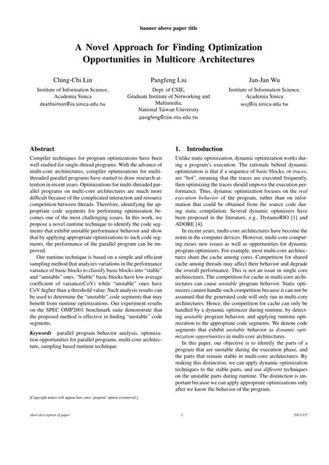 Pdf A Novel Approach For Finding Optimization Opportunities In