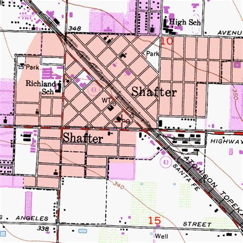 Mapa De Shafter California